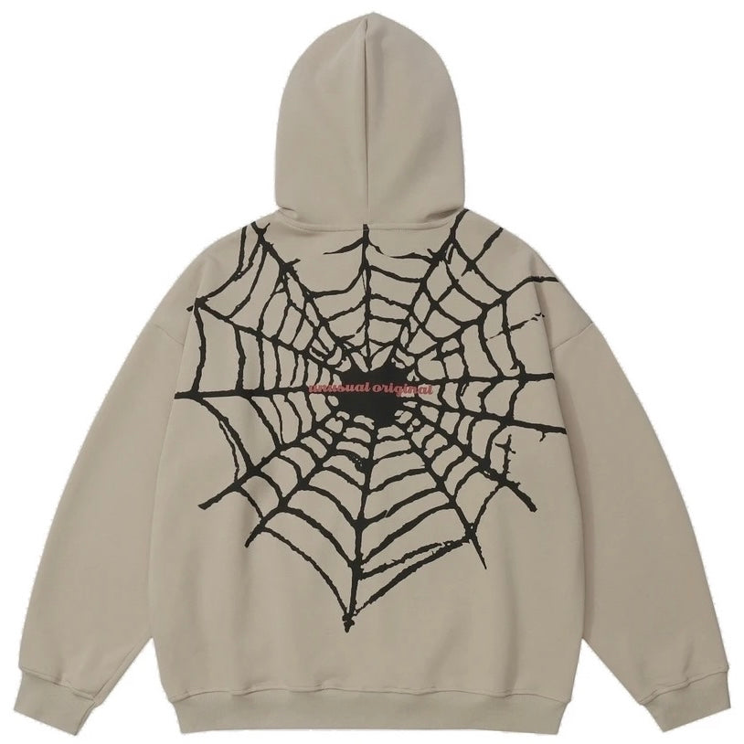 Spider Web Zip-Up Hoodie – COLDLINE CLOTHING
