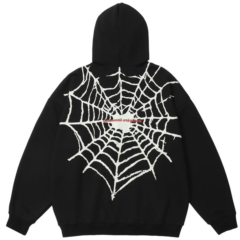 Spider Web Zip-Up Hoodie – COLDLINE CLOTHING
