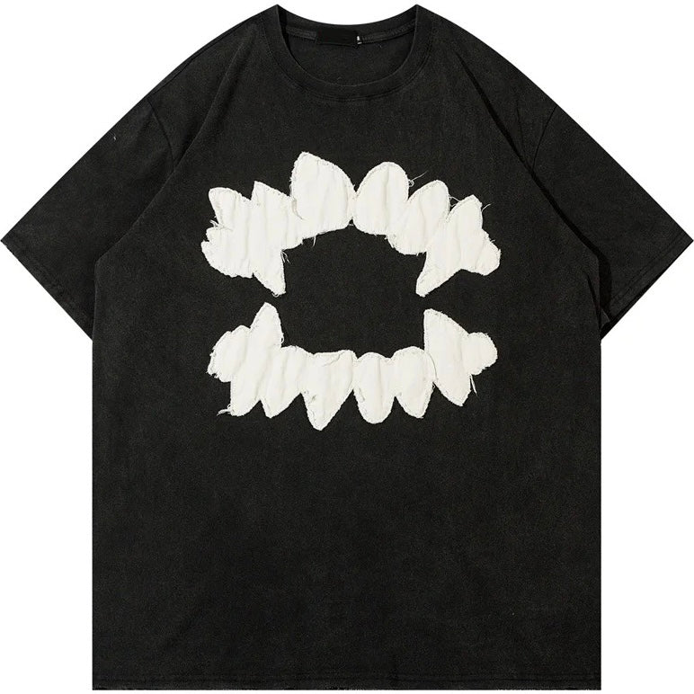 Teeth Embroidered T-Shirt – COLDLINE CLOTHING