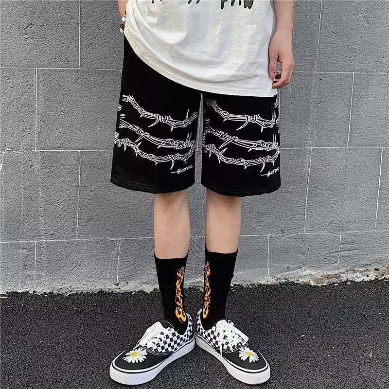 Barbed Wire Shorts – COLDLINE CLOTHING